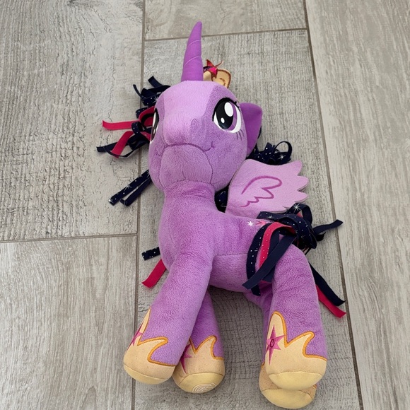 Hasbro | Toys | Hasbro Purple Pegasus Plush With Pink And Yellow ...